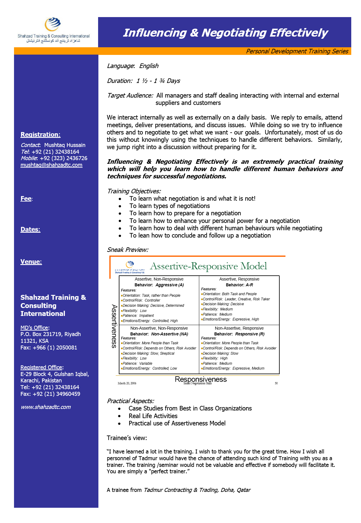 Shahzad Training & Consulting International